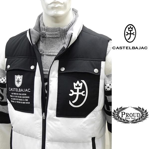 カステルバジャック ダウンベスト 48 L ゴルフ タウンウェア モノグラムプレス メンズ 新作23AW 23092146 jc KRf m ...