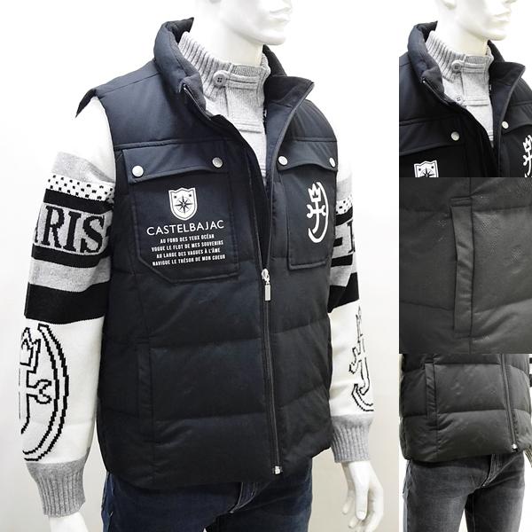 CASTELBAJAC カステルバジャック ダウンベスト 50 LL ゴルフ タウンウェア モノグラムプレス メンズ 新作23AW ...