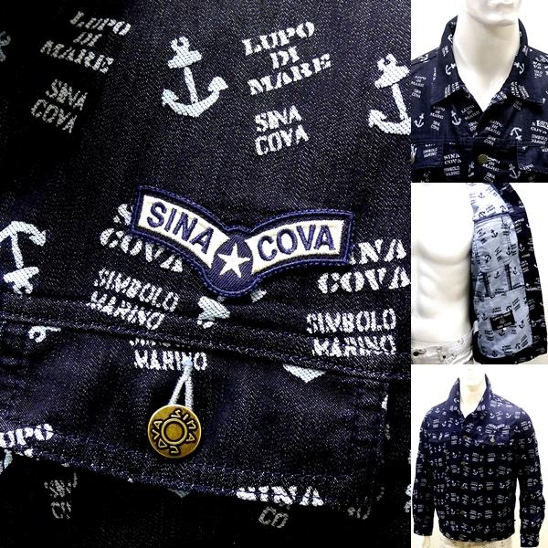 SINA COVA（シナコバ） アウトレット ジャケット L ゴルフ タウン ウェア デニムモノグラム ライトウエイトタイプ メンズ 新作 ...