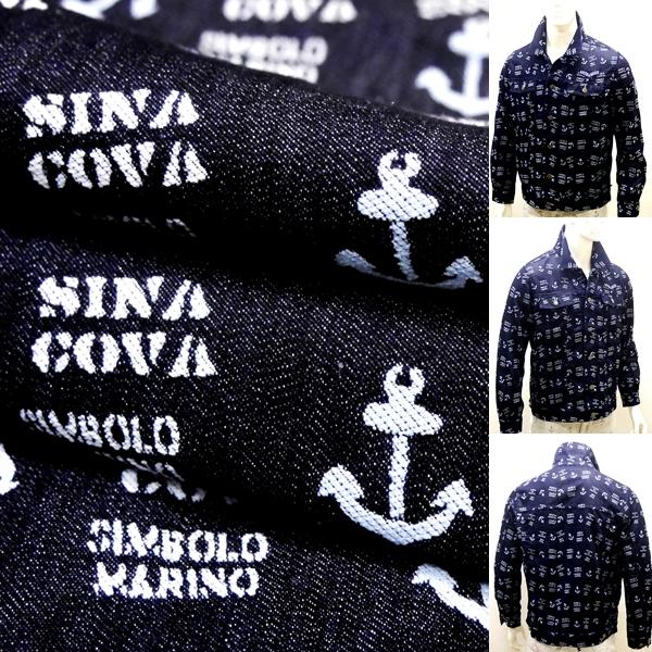 SINA COVA（シナコバ） アウトレット ジャケット L ゴルフ タウン ウェア デニムモノグラム ライトウエイトタイプ メンズ 新作 ...