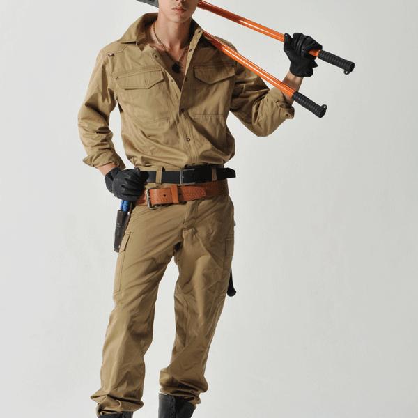 BURTLE バートル BURTLE 1205 長袖シャツ 作業服 上着 シャツ メンズ : プロウエスヤフーショッピング店 - 通販 - Yahoo!ショッピング