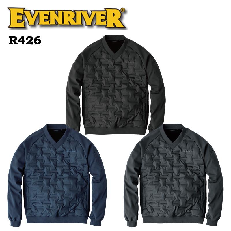 EVENRIVER イーブンリバー R426 クリンプドVジャケット 作業着 作業服 ジャケット 防寒着 メンズ : プロウエスヤフーショッピング店 - 通販 - Yahoo!ショッピング