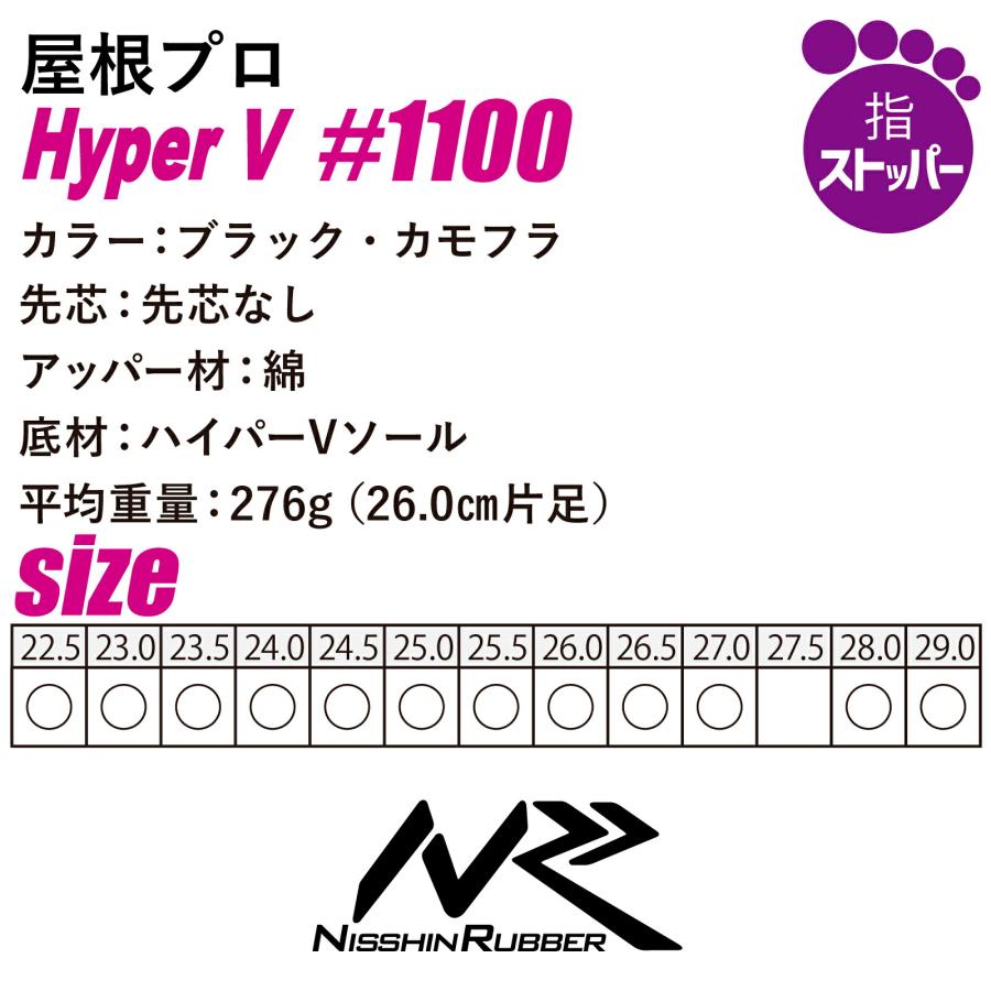 滑りにくい 屋根プロ HyperV 作業靴 転倒防止 ハイパーV 現場靴 #1100 軽量 耐滑 耐油 防滑 日進ゴム : 特殊作業服・作業用品のプロユニ - 通販 - Yahoo!ショッピング