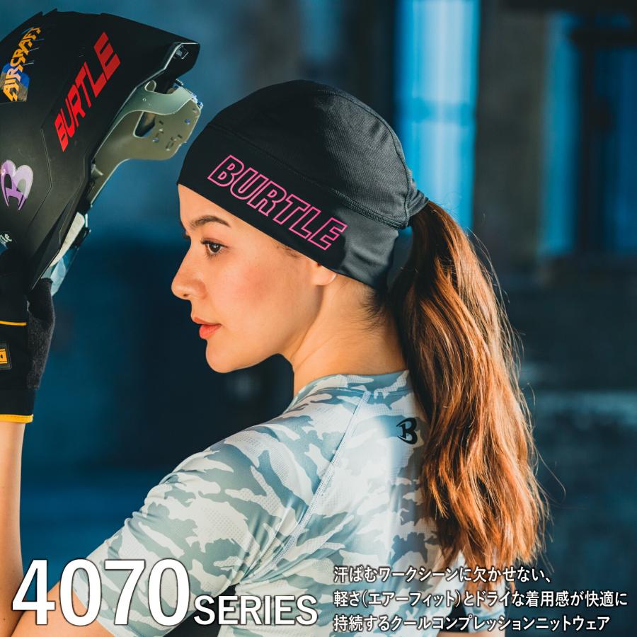 BURTLE バートル ヘルメットインナー 夏 4081 ヘッドキャップ ストレッチ 冷感 通気性 UVカット 吸汗速乾 メンズ レディース 作業服 : 特殊作業服・作業用品のプロユニ ...