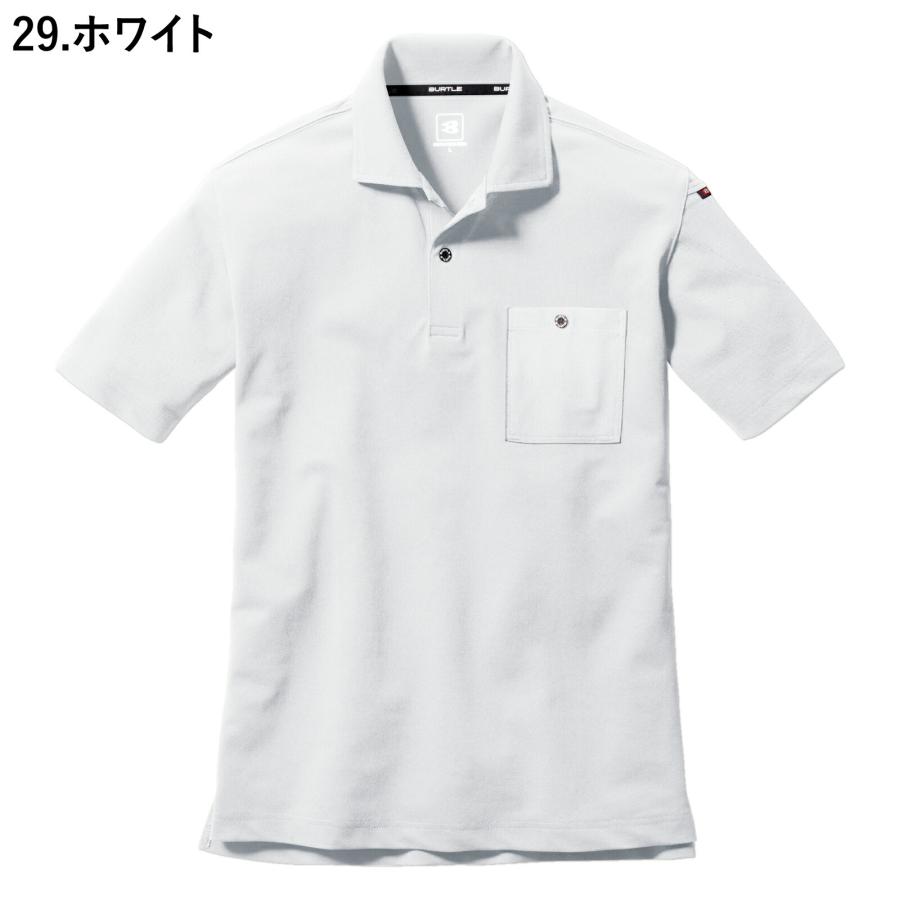 BURTLE バートル 半袖ポロシャツ 通年 667 鹿の子 吸汗速乾 消臭 ストレッチ UVカット 胸 袖 マルチポケット付き メンズ レディース ユニセックス : 特殊作業服・作業用品の ...