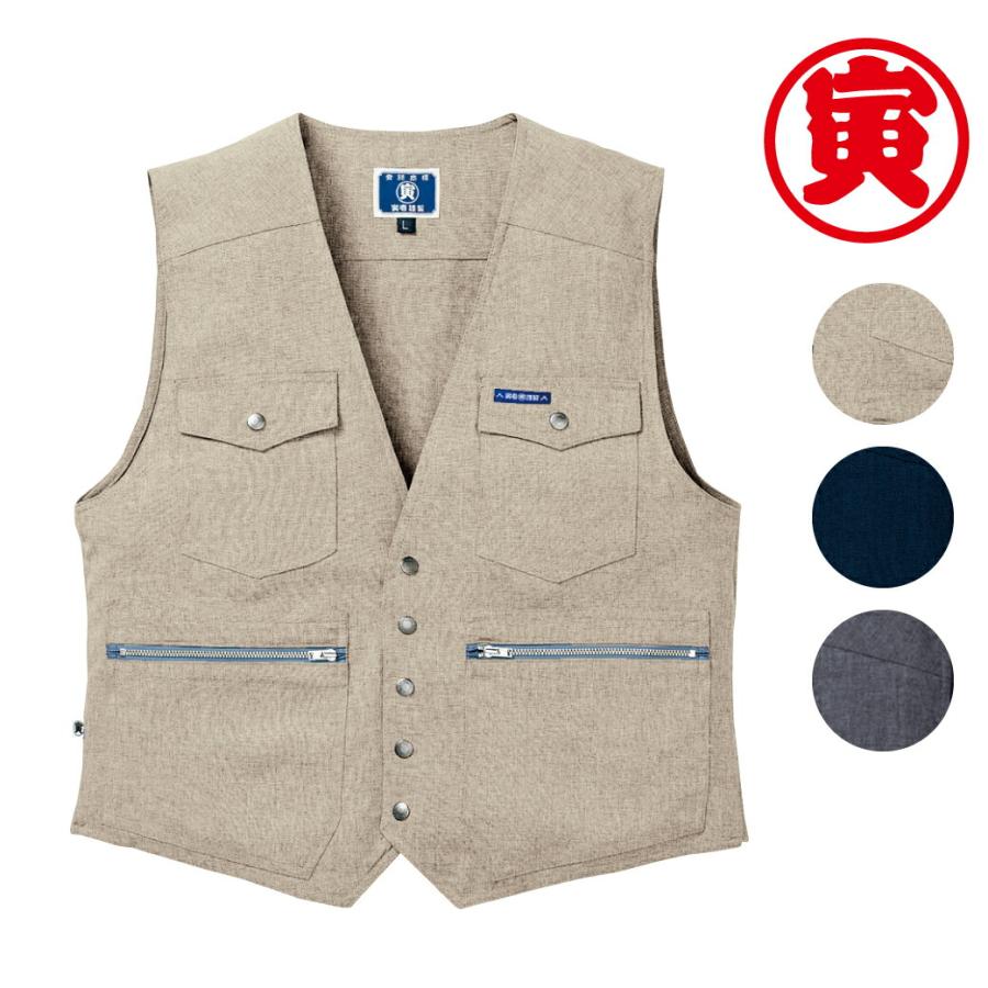 寅壱 ベスト 8021-611 春夏 軽量 頑丈 TORAICHI 寅一 トライチ 鳶服 作業着 作業服 : 特殊作業服・作業用品のプロユニ - 通販 - Yahoo!ショッピング