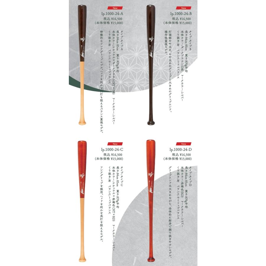 Ipselect アイピーセレクト Ip1000-24 硬式木製バット 85cm 870g平均 軽量 : ip1000-24 : PRS WEB - 通販 - Yahoo!ショッピング