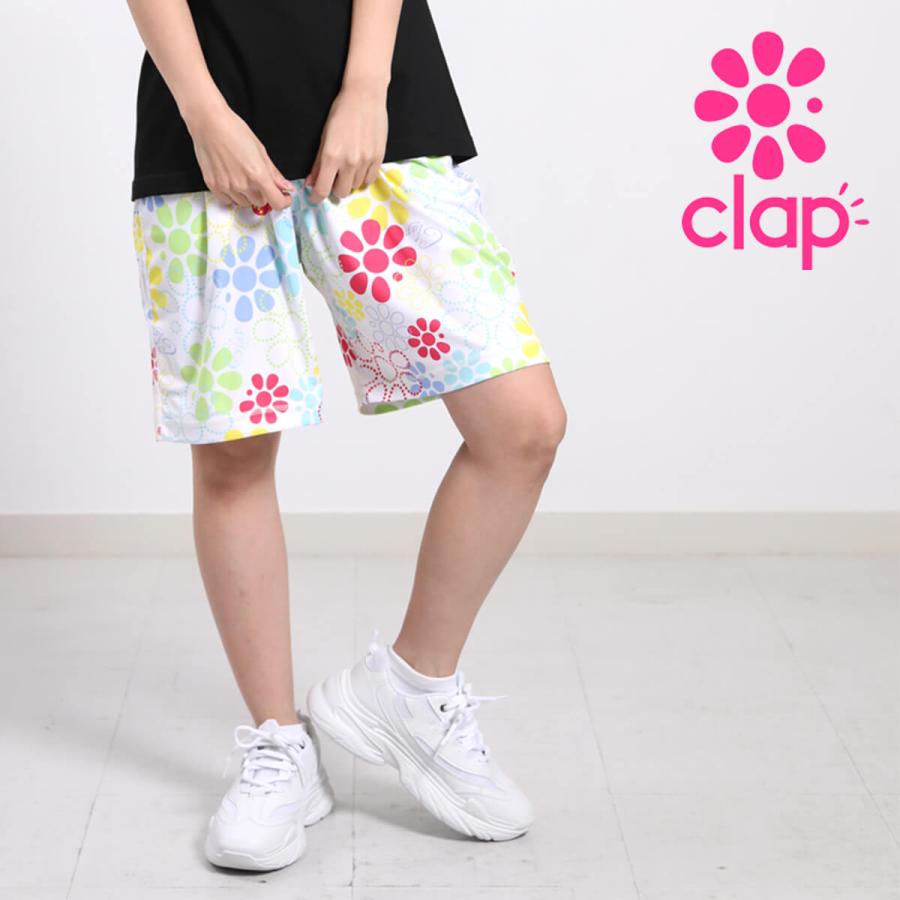 clap クラップ CLAP フィットネスウェア レディース ブランド ハーフ パンツ MULTI MARKT HALF PANTS ホワイト 新作 柄 2025 花 : PSPS - 通販 ...