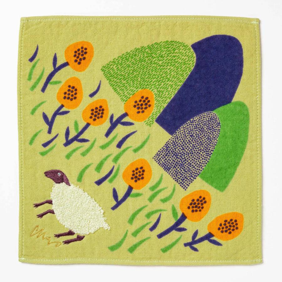 moritaMiW morita miw (モリタミウ) 森田miW ハンカチ モコモコドウブツハンカチ ハンカチタオルサイズ ガーゼハンカチ 25cm×25cm くすばしタオル（楠橋紋織 ...