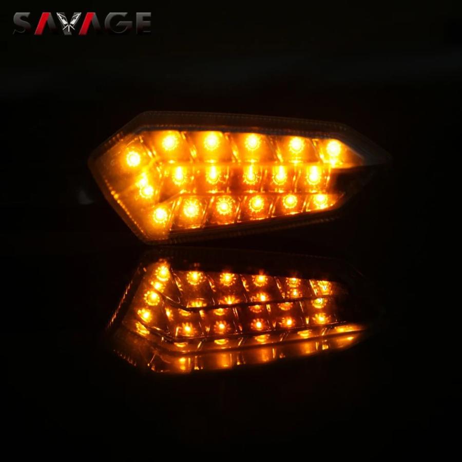 リアウィンカーライトLEDカワサキニンジャ250 300 400 650 1000 Z1000SX ZX-6R ER6N ER6Fリアインジケータウインカー :231120V01278:パーツ ...