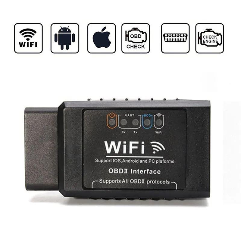 新ELM 327 V1.5 WIFI OBD2 WIFIスキャナー自動ODB2 ELM327 V1.5 WIFIアンドロイド IOS OBD 2 OBD2診断自動ツール ...