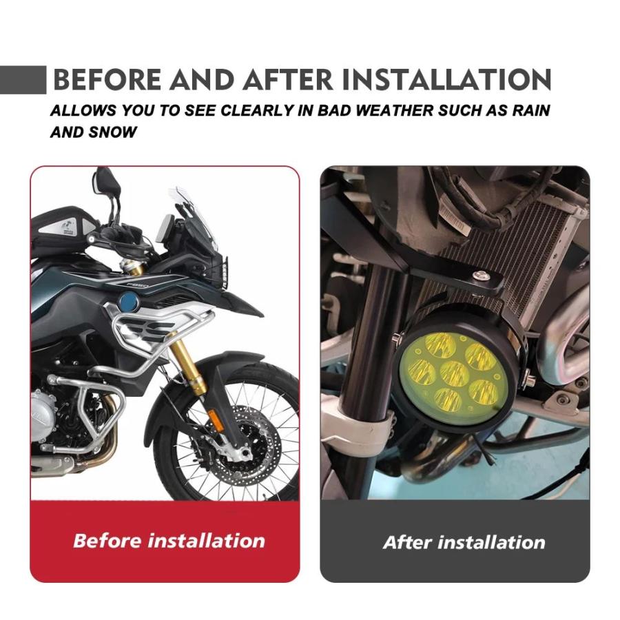 BMW R1300GS F900GS アドベンチャー F 900 GS F800GS 2023 2024 LED フォグヘッドライト 60 ワットオフロード超高輝度ドライビングスポットライト ...