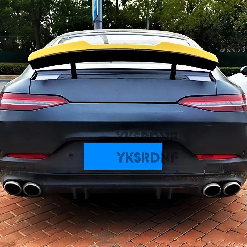 並行輸入品2018年 2024年 メルセデス ベンツX290 AMG GT 4ドアクーペ用リアウィングリップスポイラーカバー 光沢ブラック ...