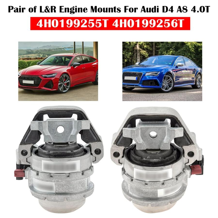 【並行輸入品】ARTUDATECH 左/右エンジンモーターマウント センサー付き 4H0199255T 4H0199256T AUDI S6 ...