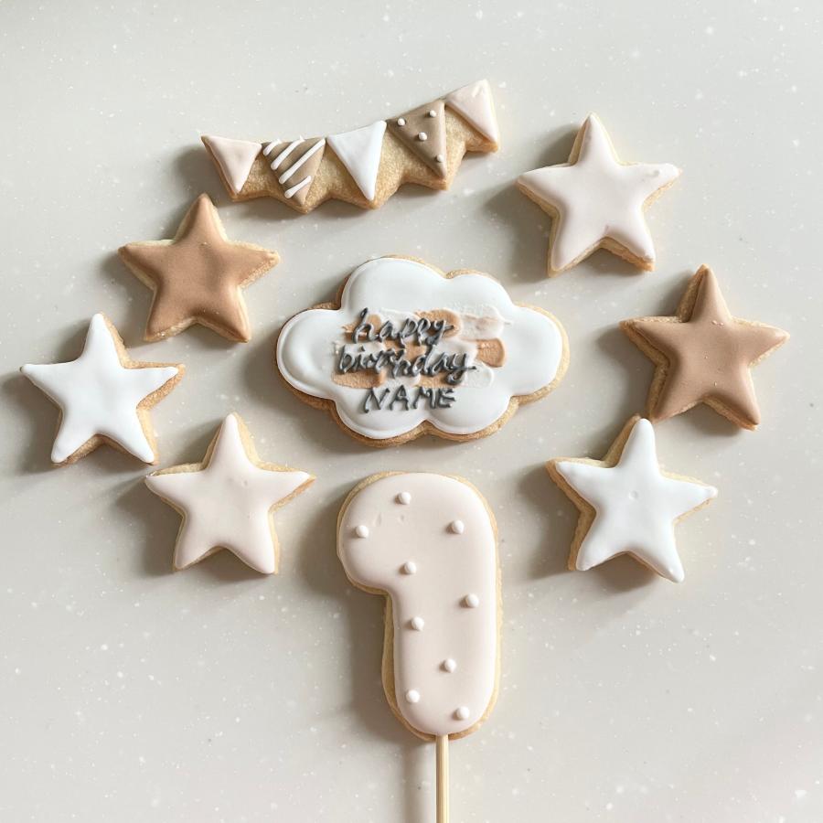 選べる3色ガーランドと星のバースデークッキー9点セット : puapua cookies - 通販 - Yahoo!ショッピング