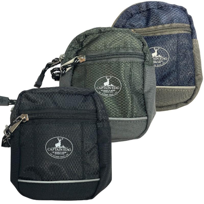 CAPTAIN STAG ポーチ カラビナ付き コンパクト ベルトに通せる 鞄につけれる 鞄 キャプテンスタッグ 軽量 : TORANSIA トランシア - 通販 - Yahoo!ショッピング
