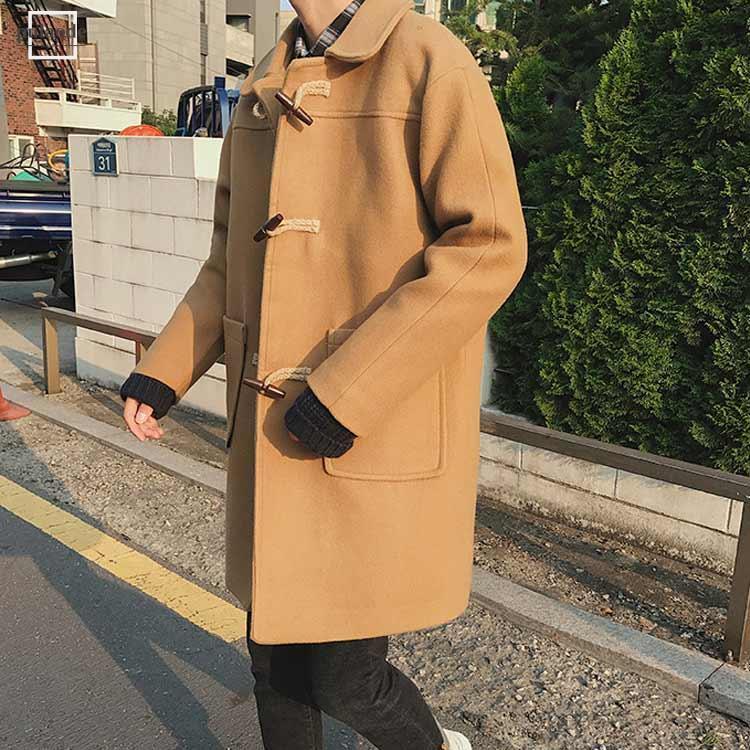 学生 高校生 ミドル丈 ダッフルコート 男子 ダッフル 無地 制服 中学生 コート 学生服 アウター メンズ 通学 メルトン 秋 冬 メンズコート フ : pd-at126-ho150 ...