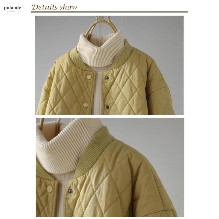 ジャケット レディース アウター 中綿ジャケット キルティングコート ノーカラーコート ダウン風コート 長袖 中綿コート ショート 上着 軽量 インナ : pd-at126-ho258 ...