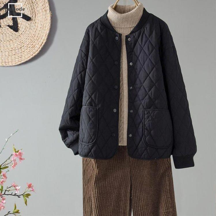 ジャケット レディース アウター 中綿ジャケット キルティングコート ノーカラーコート ダウン風コート 長袖 中綿コート ショート 上着 軽量 インナ : pd-at126-ho258 ...