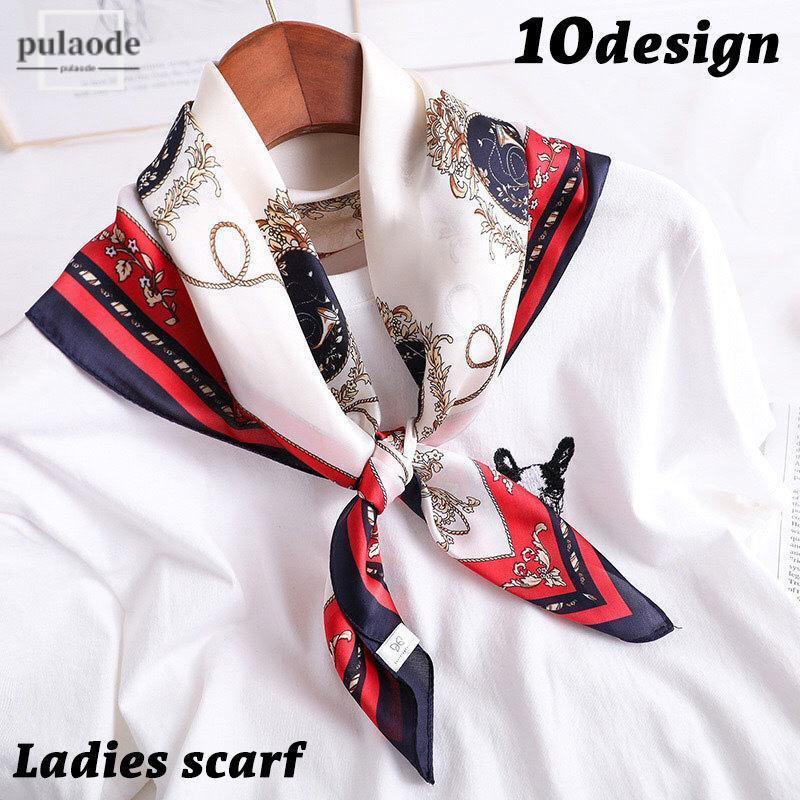スカーフ レディース 女性 正方形 70 70cm シルク調 春 秋 薄手 おしゃれ 上品 日焼け防止 UVケア デザイン豊富 : プラウド - 通販 - Yahoo!ショッピング