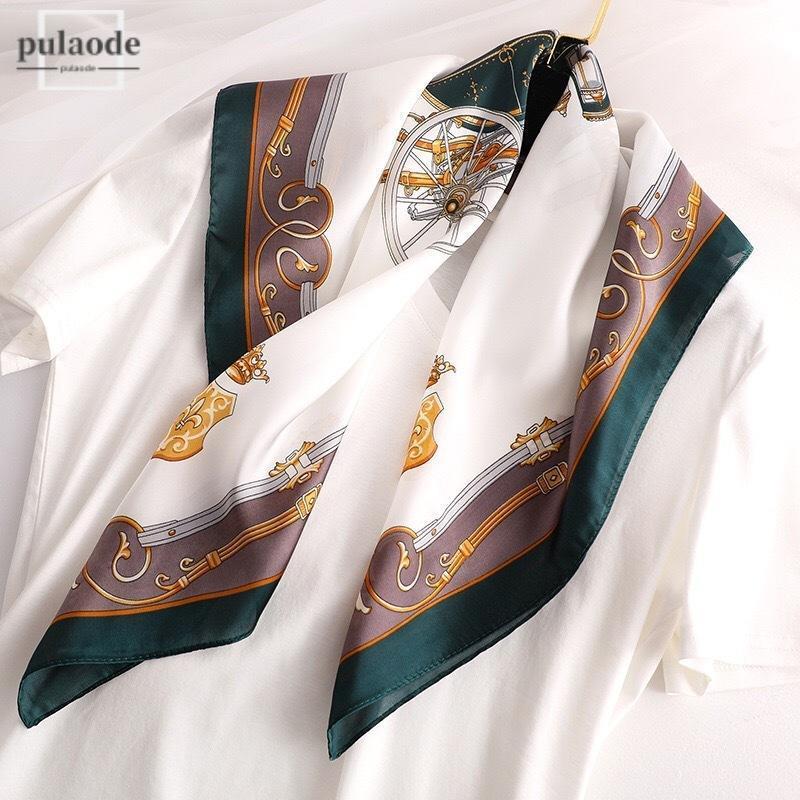 スカーフ レディース 女性 正方形 70 70cm シルク調 春 秋 薄手 おしゃれ 上品 日焼け防止 UVケア デザイン豊富 : プラウド - 通販 - Yahoo!ショッピング