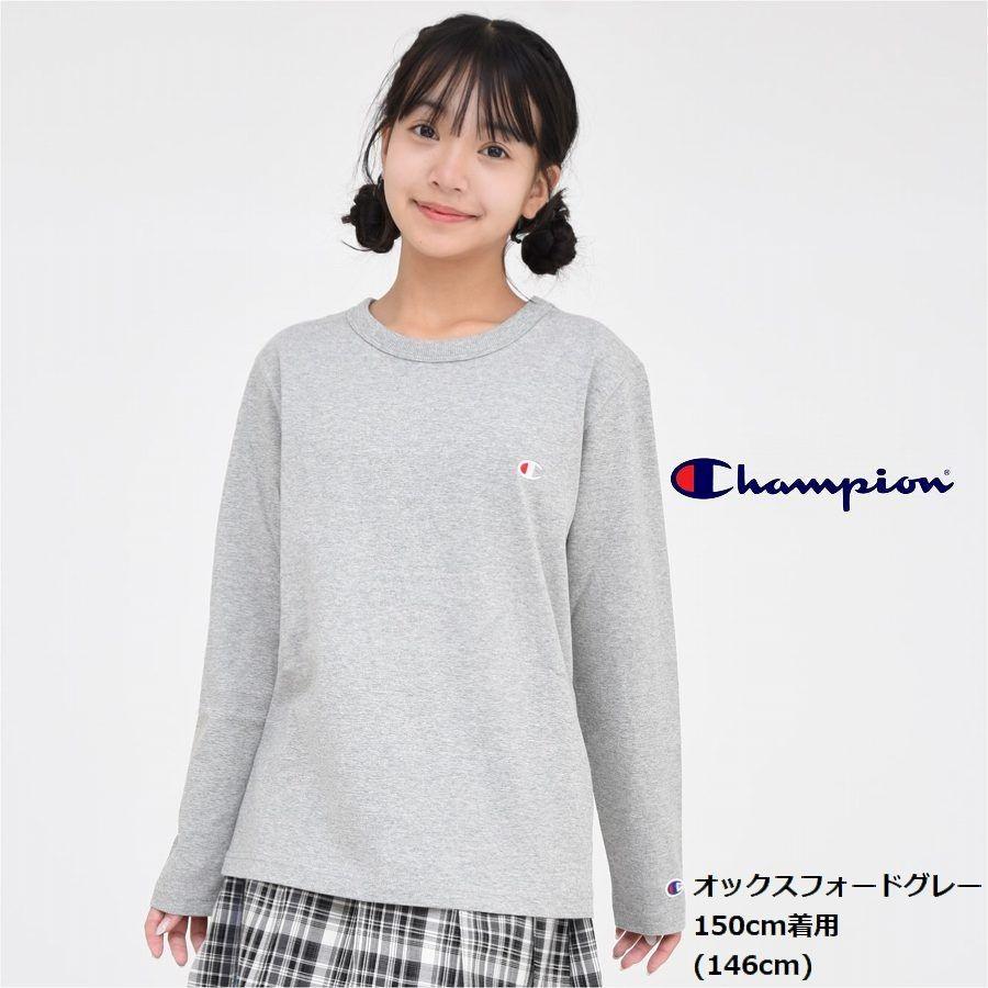 Champion 長袖 tシャツ 子供服 チャンピオン CK-Y401 男の子 女の子 トップス ロンT ブランド 通学 綿100% 定番 国内正規品 champion : 子供服 ...