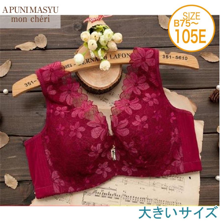 とっても大きいサイズ レディース ブラジャー B75〜E105 LL 2L 3L 4L 5L 6L セクシー ランジェリー : A PUNI ...