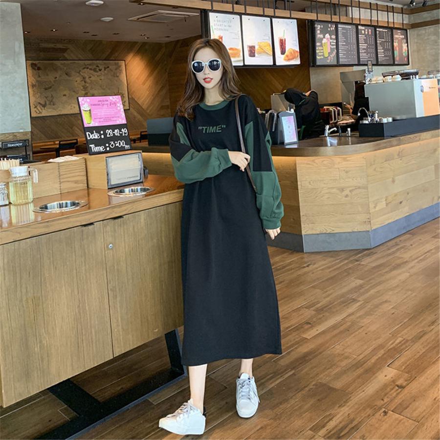 大きいサイズ レディース ワンピース スウェットワンピース スポーツ風