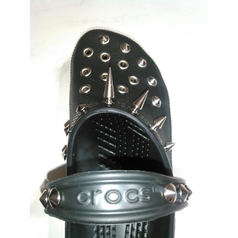crocs シルバー同時購入専用 クロックス アップグレード スパイキーパンクカスタム加工I Spiky punk customI ...