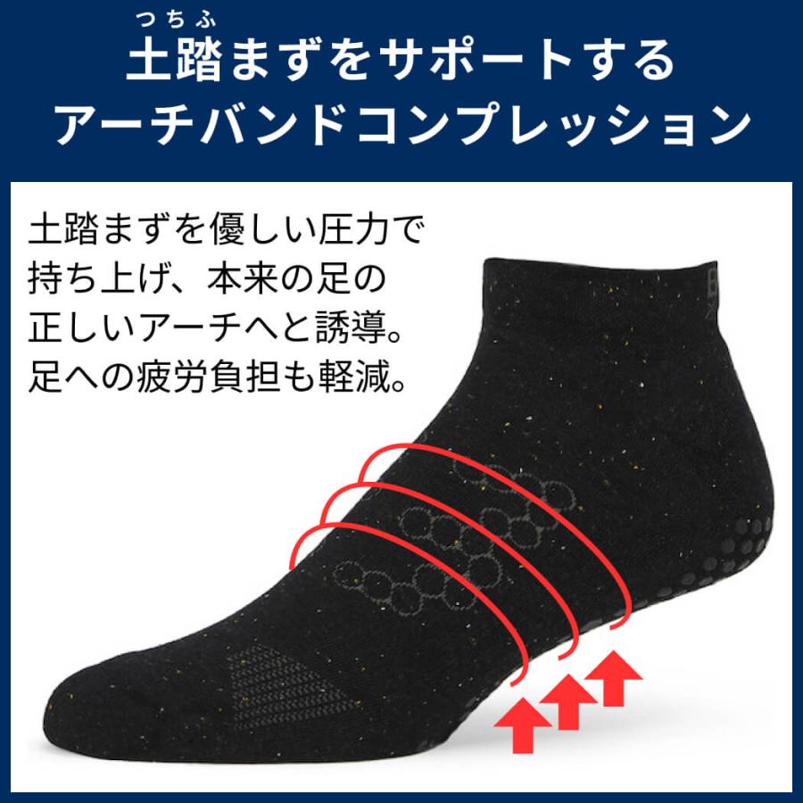 メンズ スポーツソックス ランニング フィットネス 滑り止め付き靴下 筋トレ Base33 クルー 25SS ベース サーティスリー RVPTO : Puravida プラヴィダ ヨガ ...