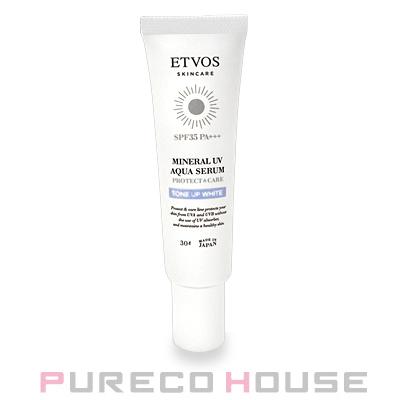 ETVOS (エトヴォス) ミネラルUVアクアセラム (日焼け止め・化粧下地) SPF35・PA+++ 30g #トーンアップホワイト【メール便可】 : CosmeShop プレコハウス ...
