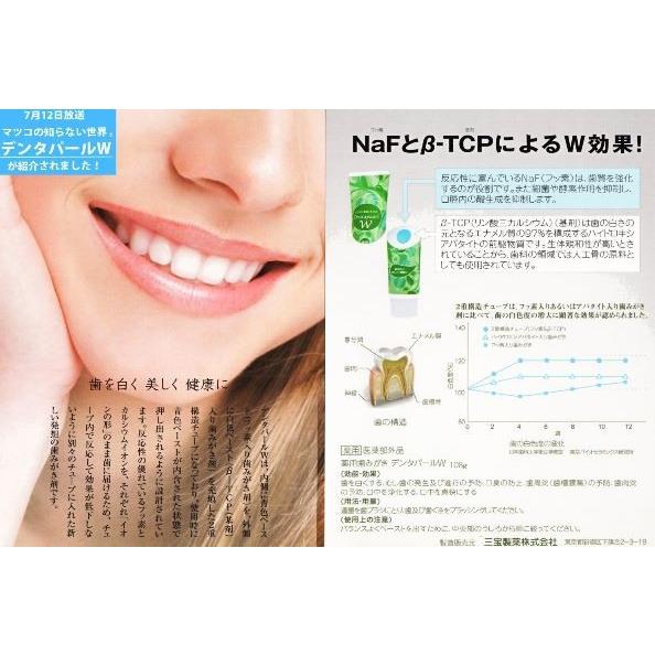 「宅配便専用」三法製薬 デンタパールW 108g 3個 : ピュアデント - 通販 - Yahoo!ショッピング