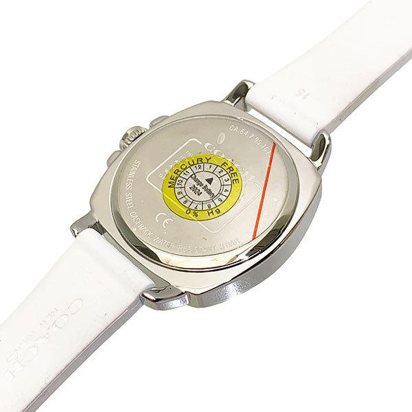 COACH 国内発送 コーチ 時計 レディース 腕時計 シリコン ボーイフレンド ホワイトベルト ウォッチ 14503146 送料無料 ...