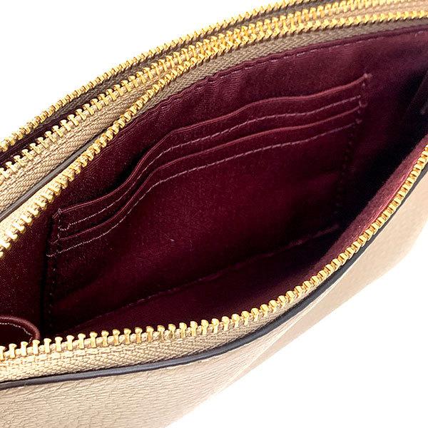 COACH（コーチ） 国内発送 ポーチ レディース 小物入れ ペブルド レザー ダブル コーナー ジップ リストレット 6649 IMTAU ...