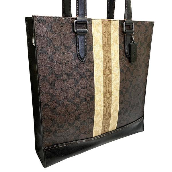 コーチ バッグ メンズ COACH トートバッグ シグネチャー ヴァーシティ グラハム ストラクチャード トート 6707 QBMAA ...