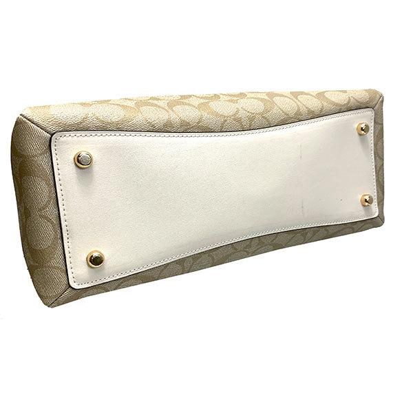 コーチ バッグ レディース COACH トートバッグ シグネチャー リリー キャリーオール 91495 IMDQC ライトカーキ×チョーク ...