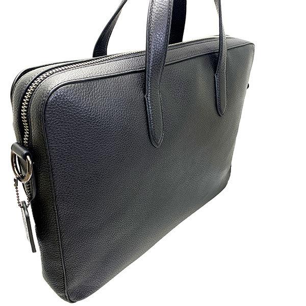 COACH 国内発送 コーチ バッグ メンズ ブリーフケース レザー ペン ブリーフ ビジネスバッグ C2833 QB/BK ブラック 送料 ...