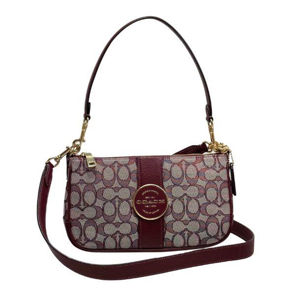 COACH（コーチ） 国内発送 バッグ レディース ショルダーバッグ シグネチャー ロニー バゲット クロスボディー C8306 IMWIN ...