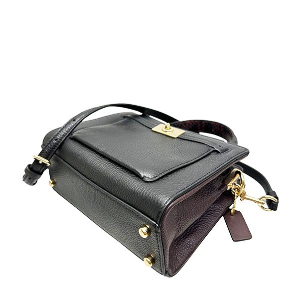 コーチ バッグ レディース COACH ハンドバッグ レザー ミニ レーン トップ ハンドル バッグ C8687 IMA47 ブラックマルチ ...