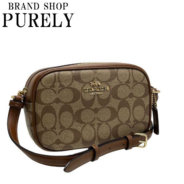 COACH（コーチ） 国内発送 バッグ レディース ショルダーバッグ シグネチャー ミニ ジェイミー カメラ バッグ C9926 IME74 カーキ×サドル2 送料無料 : PURELY ...