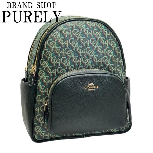 コーチ バッグ レディース COACH リュックサック シグネチャー モノグラム コート バックパック CF344 IMGRN グリーン 送料 ...