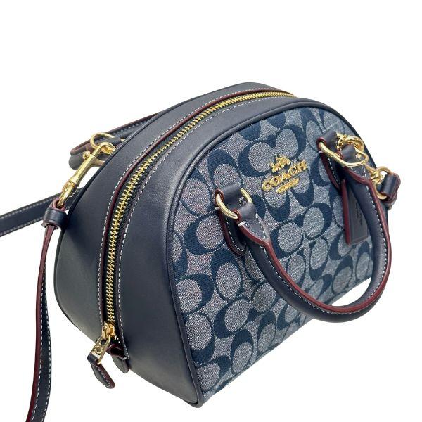 COACH（コーチ） 国内発送 バッグ レディース ショルダーバッグ シャンブレー シドニー サッチェル CH140 IMDEI デニムマルチ ...