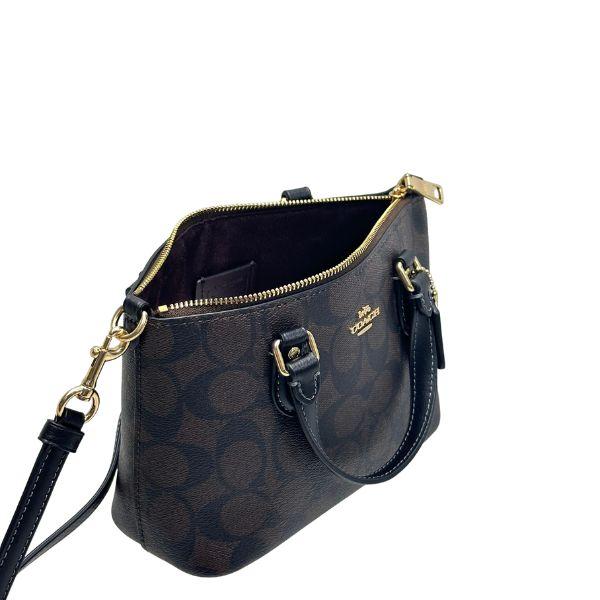 コーチ バッグ COACH コーティングキャンバス レザー シグネチャー