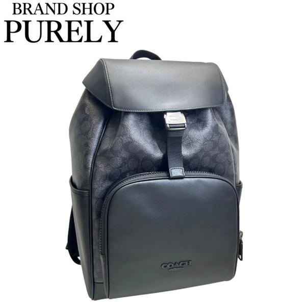 COACH 国内発送 コーチ バッグ メンズ リュック シグネチャー レーサー バックパック CT707 QBMI5 チャコール×ブラック ...