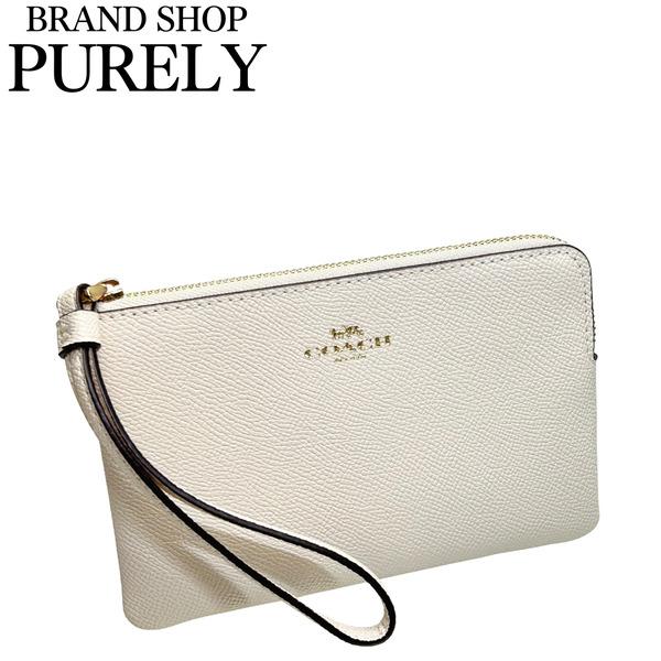 COACH 国内発送 コーチ ポーチ レディース 小物入れ レザー コーナー ジップ リストレット CV396 IMCHK チョーク : PURELY SHOP - 通販 - Yahoo!ショッピング