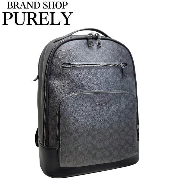 COACH 国内発送 コーチ バッグ メンズ リュックサック シグネチャー イーサン バック パック CV919 QBMI5 チャコール× ...