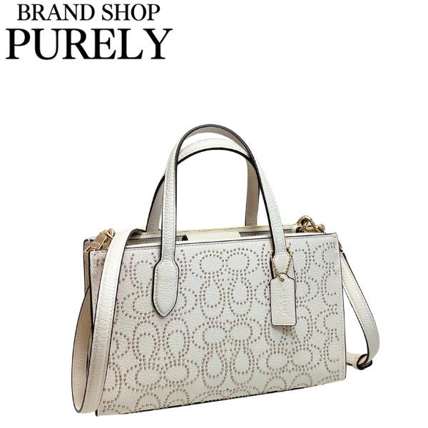 COACH コーチ バッグ レディース トートバッグ 2WAY シグネチャー リベット ニーナ スモール トート CX266 IMCHK チョーク : PURELY SHOP - 通販 ...