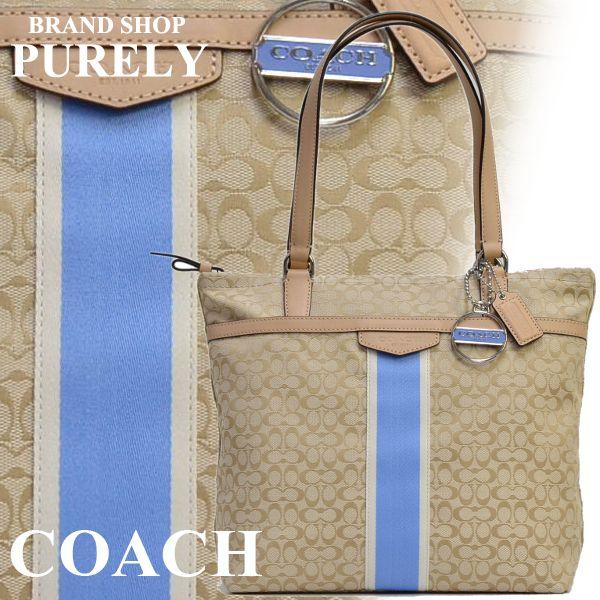 COACH（コーチ） 国内発送 バッグ レディース シグネチャー ストライプ 6CM トート バッグ 27008-SVCAO SS 送料無料 ...