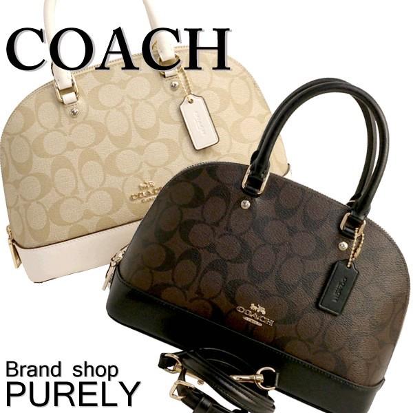 COACH 国内発送 コーチ バッグ レディース 2WAY ハンドバッグ シグネチャー ミニ シエラ サッチェル F27583 送料無料 ...