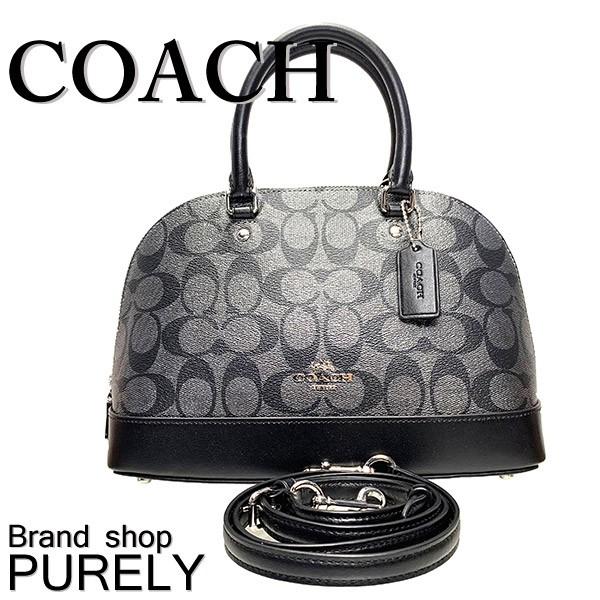 COACH コーチ バッグ レディース 2WAY ハンドバッグ メタリック シグネチャー シエラ サッチェル F39556 SV/GM ガン ...